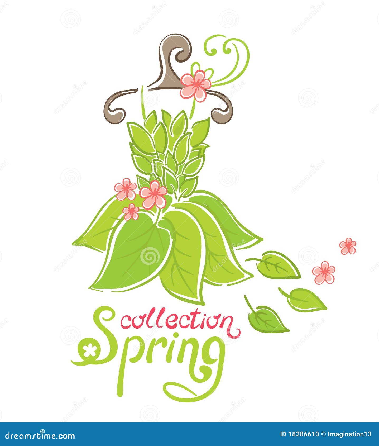 Dress - Spring Collection stock vector. Illustration of shopping - 18286610