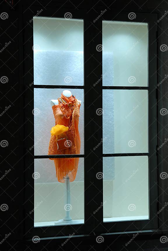 Dress in store window stock photo. Image of shadow, passion - 2162202