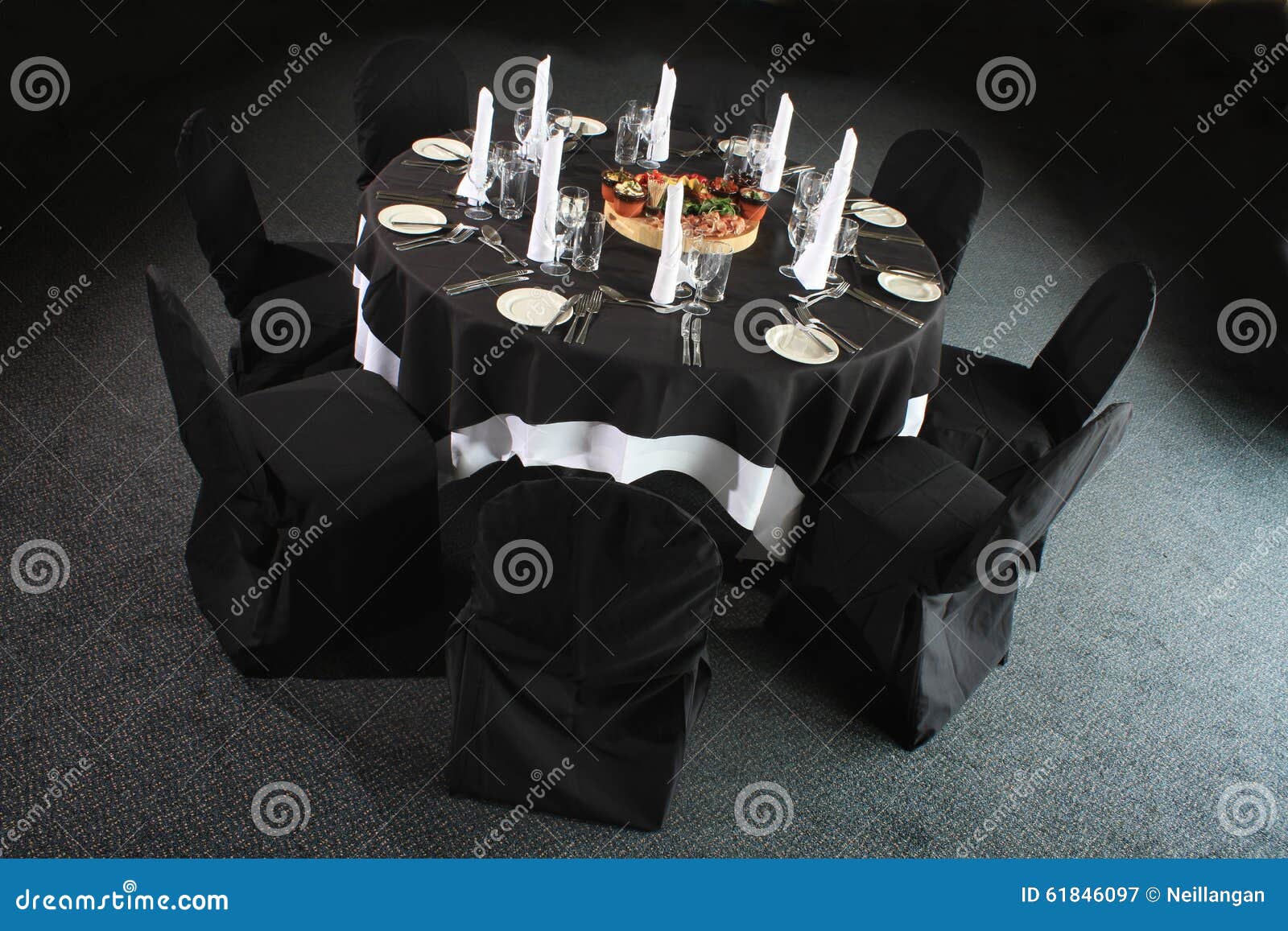 Dressed dining table stock image. Image of meal, tappas - 61846097