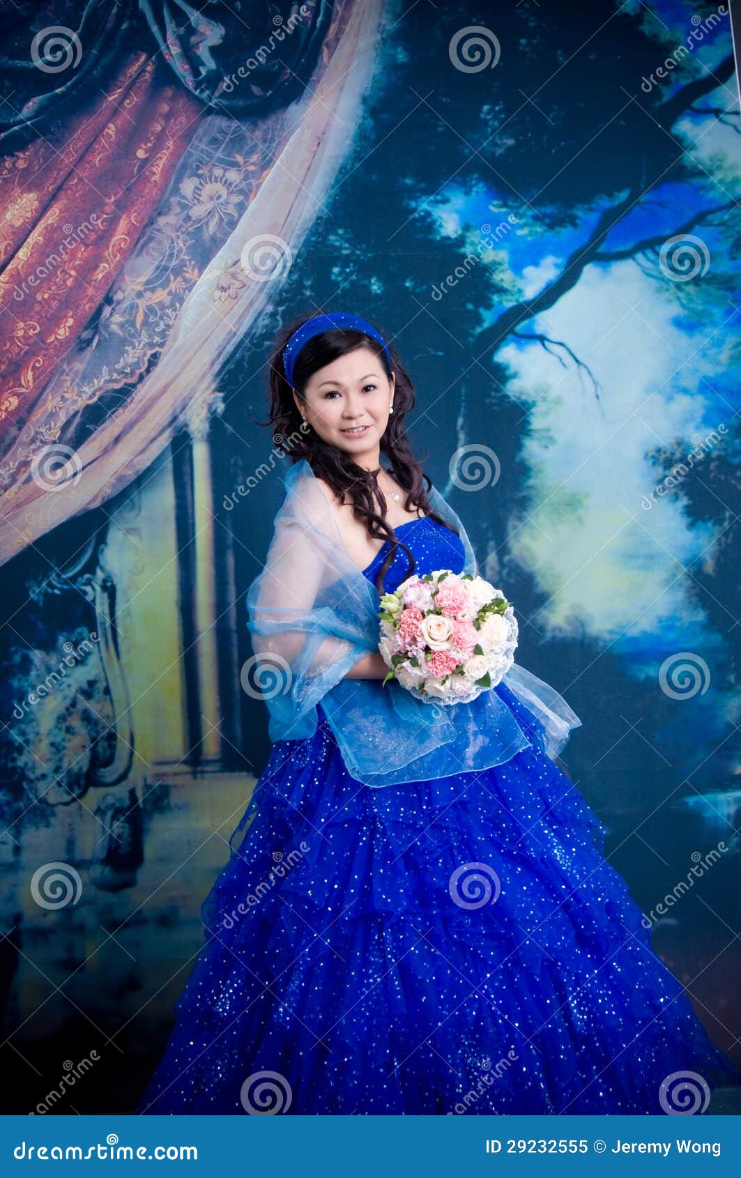 Dressed up Asian lady stock image. Image of lady, standing - 29232555