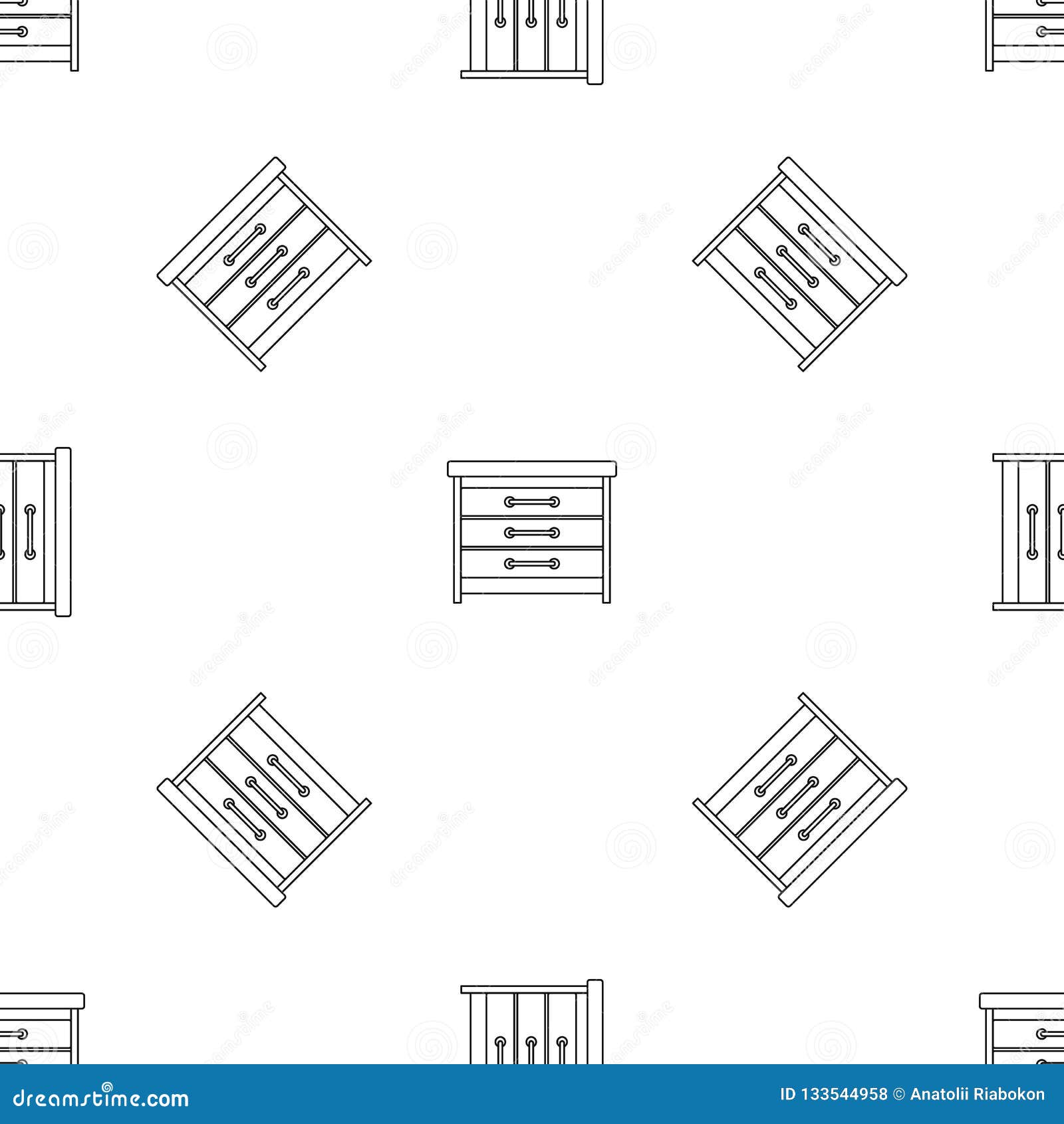 Dresser Pattern Seamless Vector Stock Vector - Illustration of design ...
