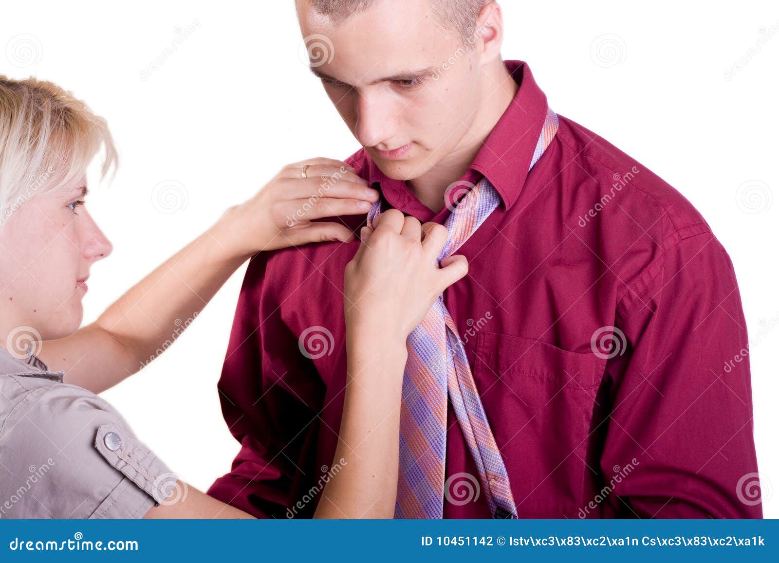Dressing stock photo. Image of help, handsome, pink, career - 10451142