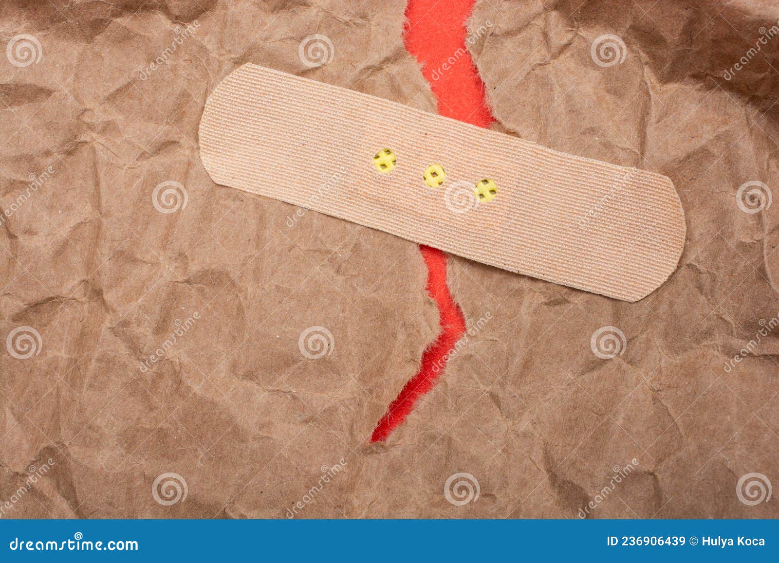Dressing Plasters, Wound Plastering Band in the View Stock Image ...