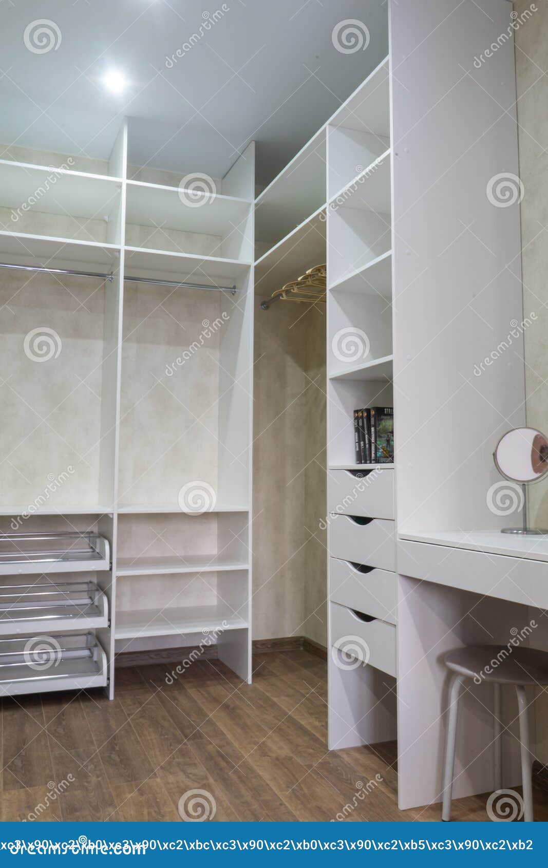 Dressing Room Wardrobe in the Apartment Spacious Comfortable Technical ...