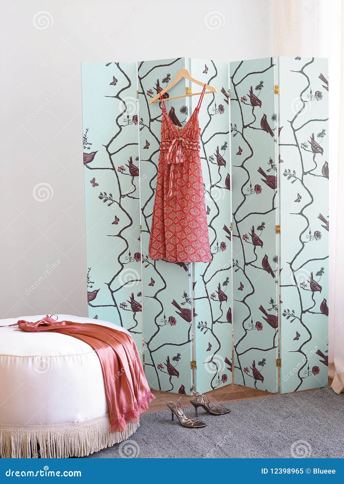 Dressing screen stock image. Image of classic, design - 12398965