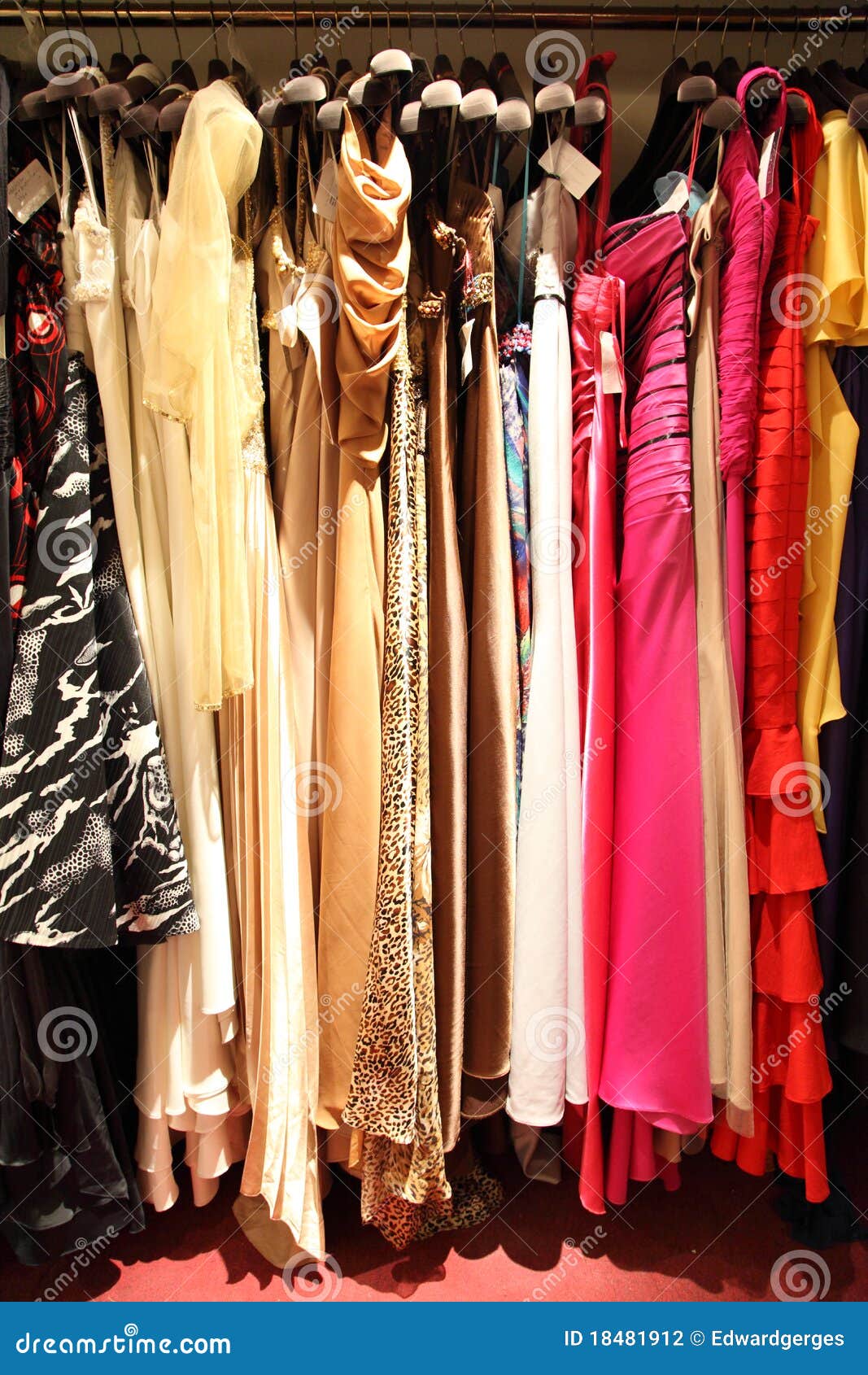 Dressing Shop stock photo. Image of rack, fluffy, dressing - 18481912