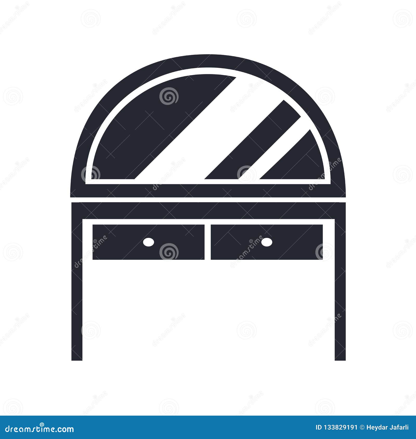 Dressing Logo On White Background. Letter SS Vector Illustration ...