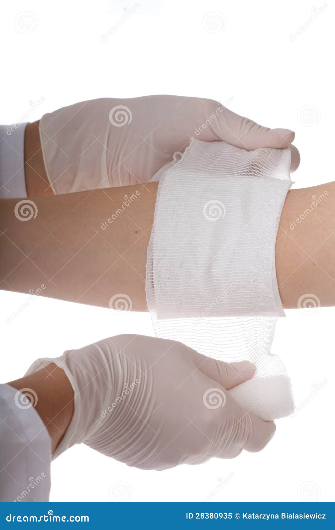Dressing a wound stock image. Image of protection, long - 28380935