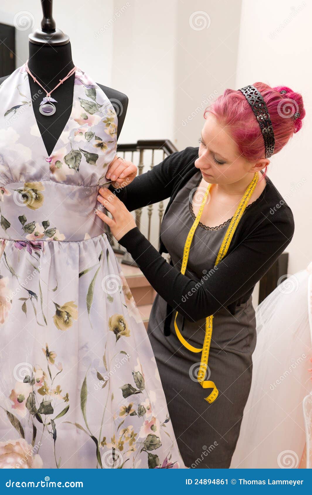 Dressmaker stock image. Image of adult, hand, beauty - 24894861