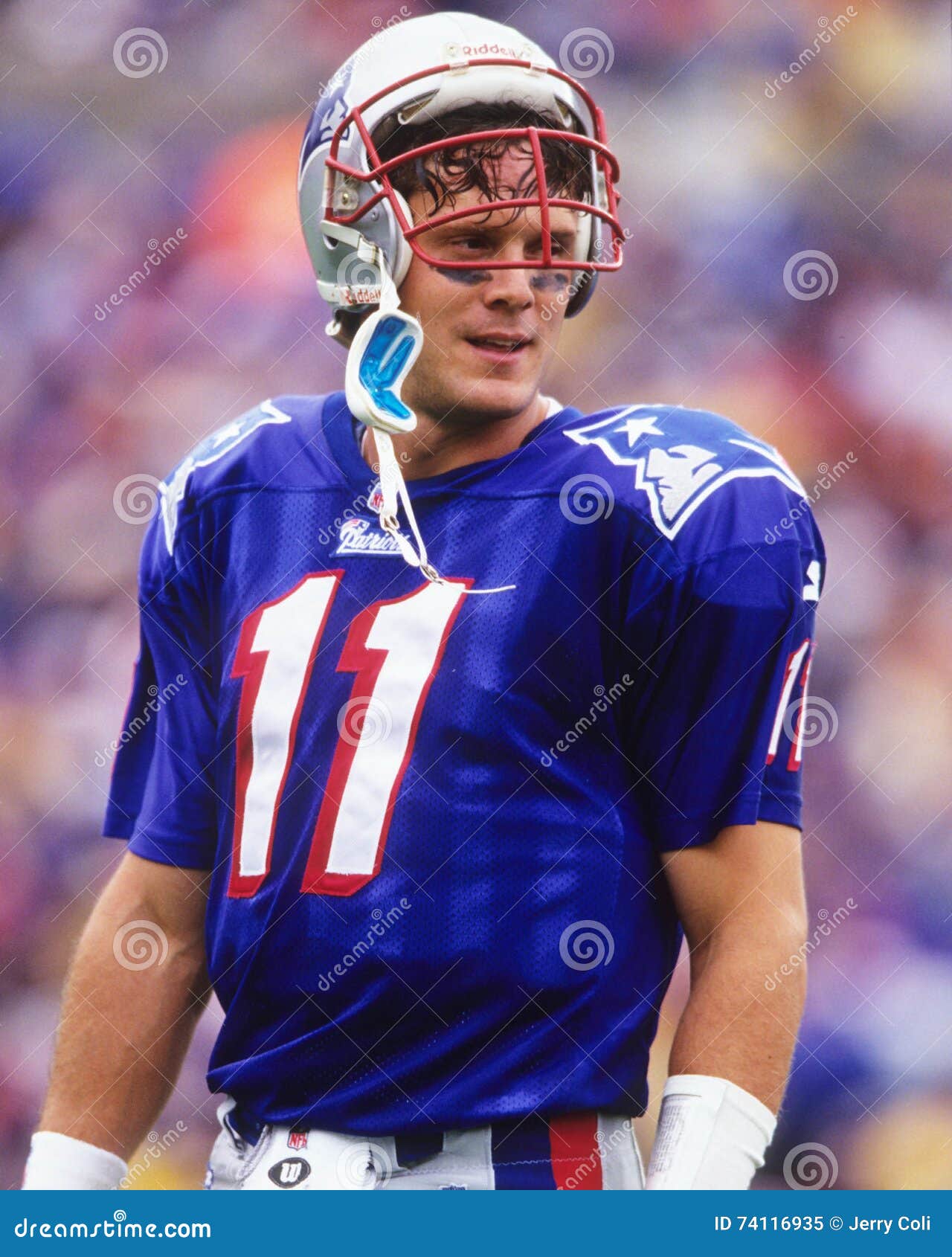 Drew Bledsoe imagen editorial. Imagen de patriotas, tomado - 74116935