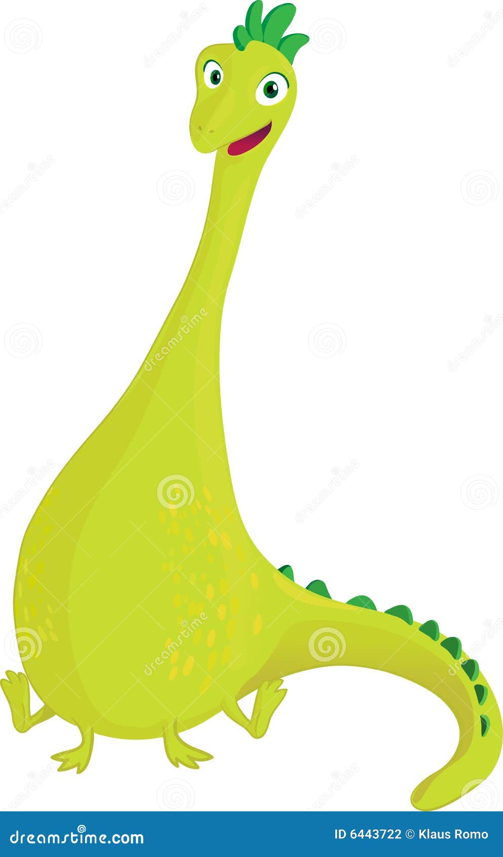 Drew the Dino stock vector. Illustration of vector, dinosaur - 6443722
