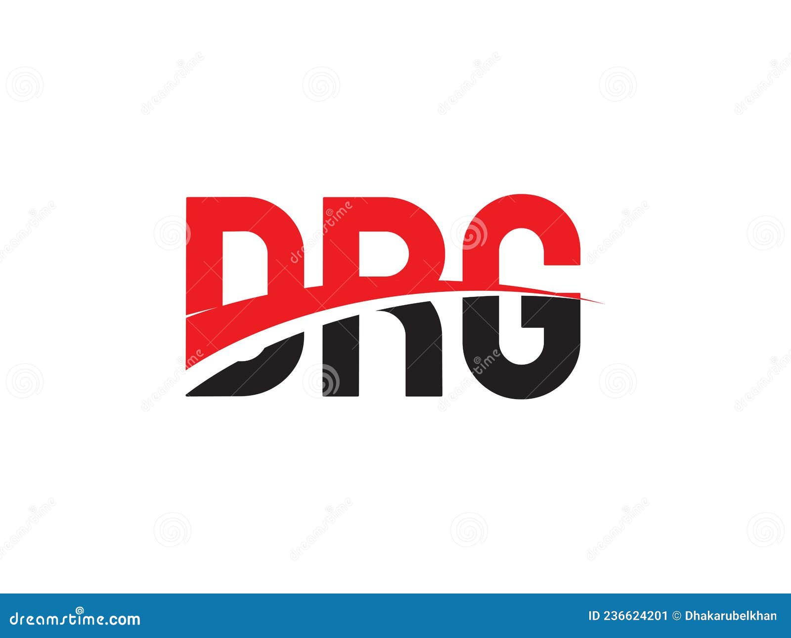 DRG Letter Initial Logo Design Vector Illustration Stock Vector ...