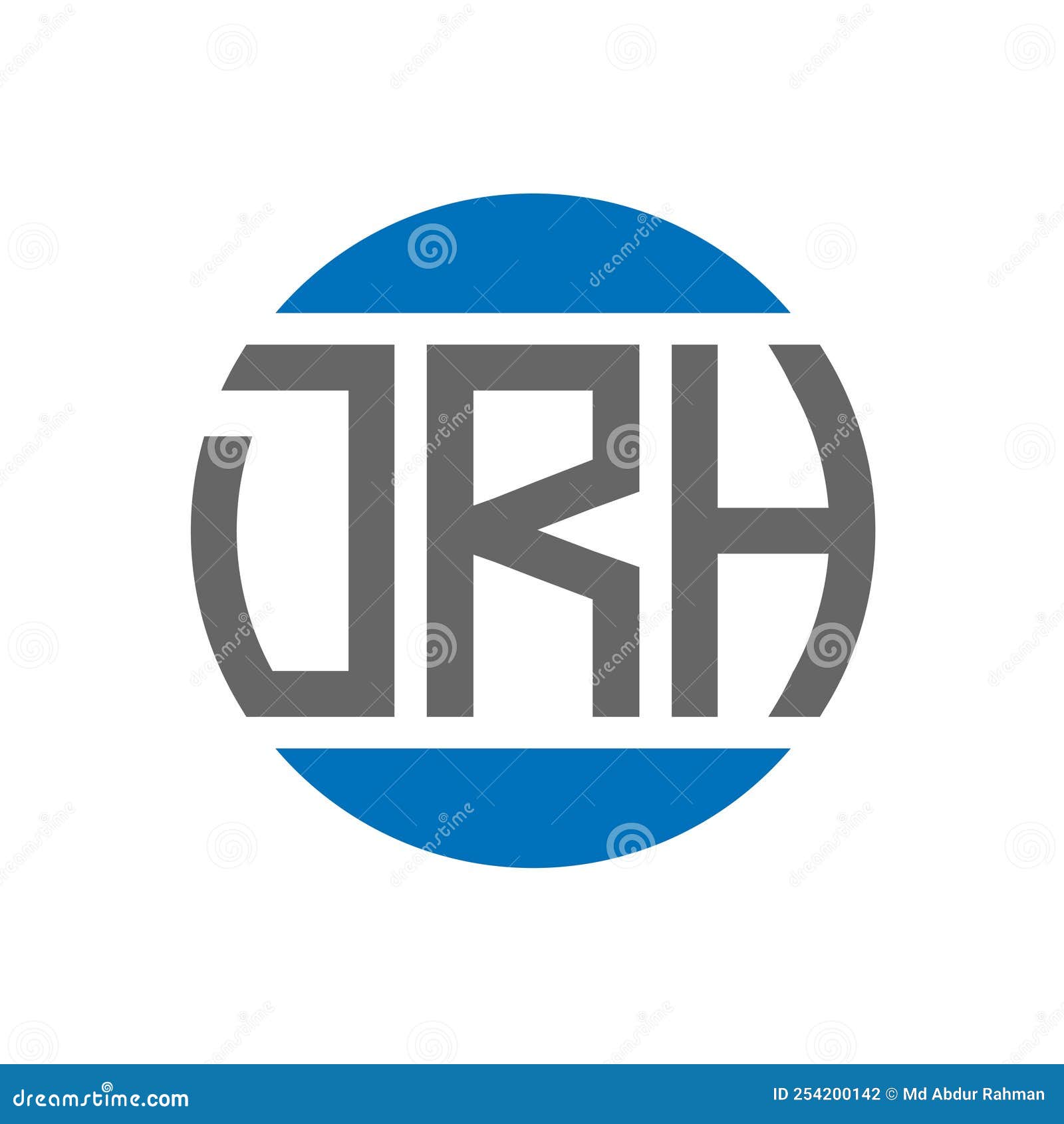 DRH Letter Logo Design on White Background. DRH Creative Initials ...