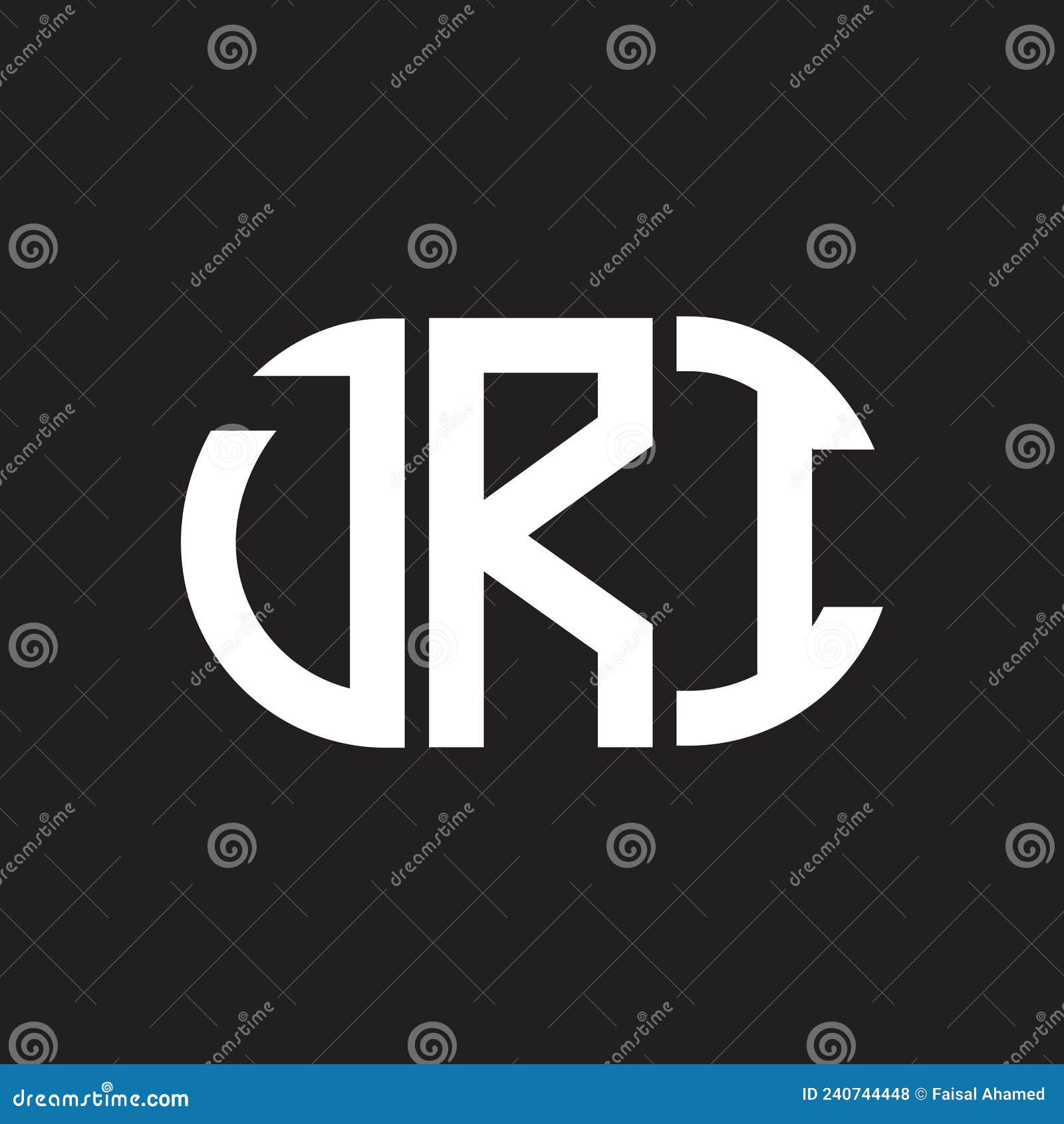 DRI Letter Logo Design on Black Background. DRI Creative Initials ...