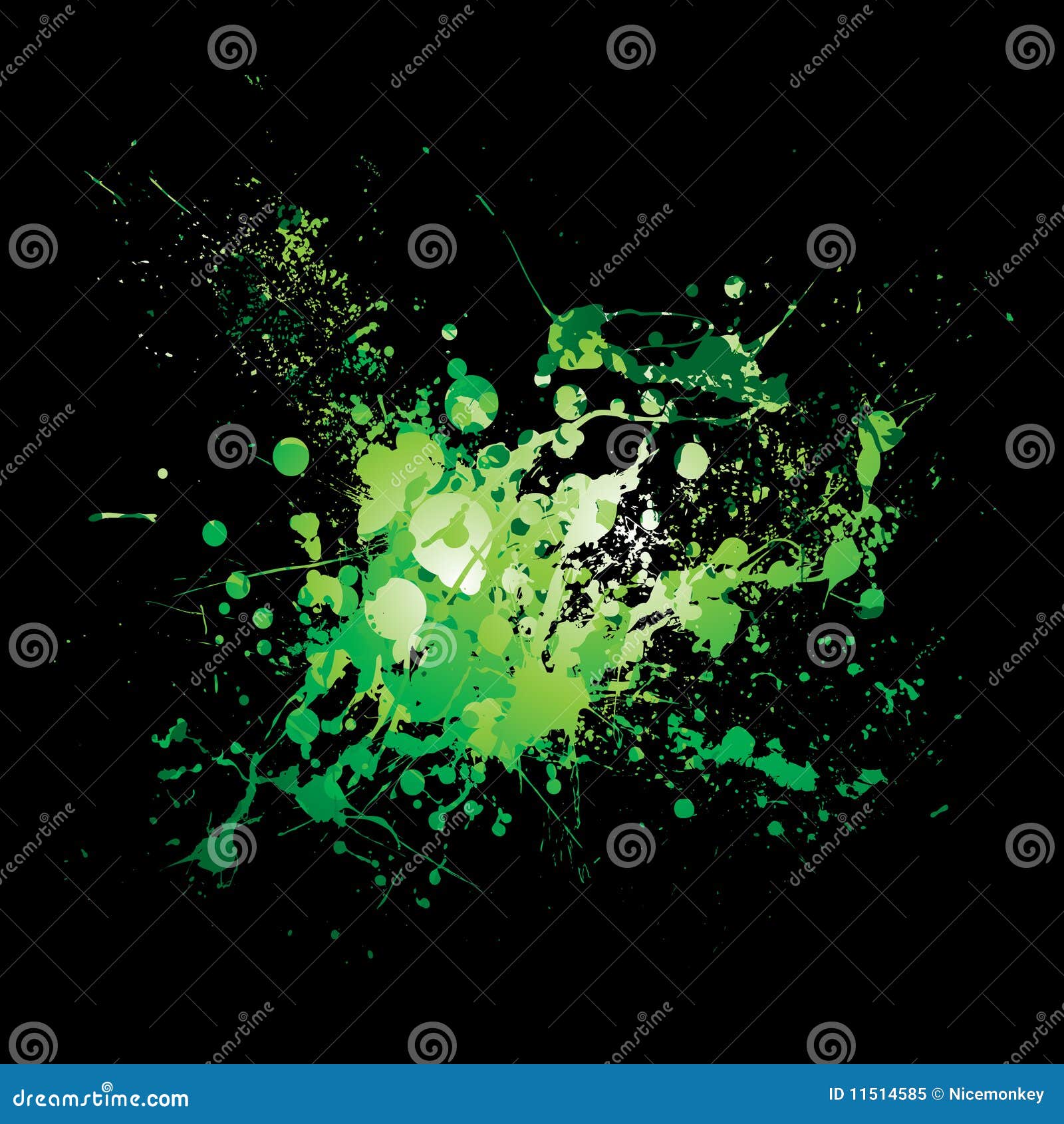 Splat Green Stock Photography | CartoonDealer.com #1042976