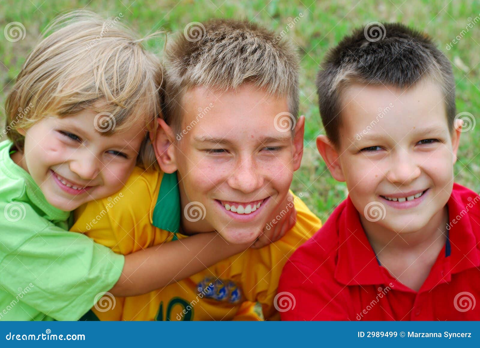Drie Gelukkige Jongens Picture. Image: 2989499