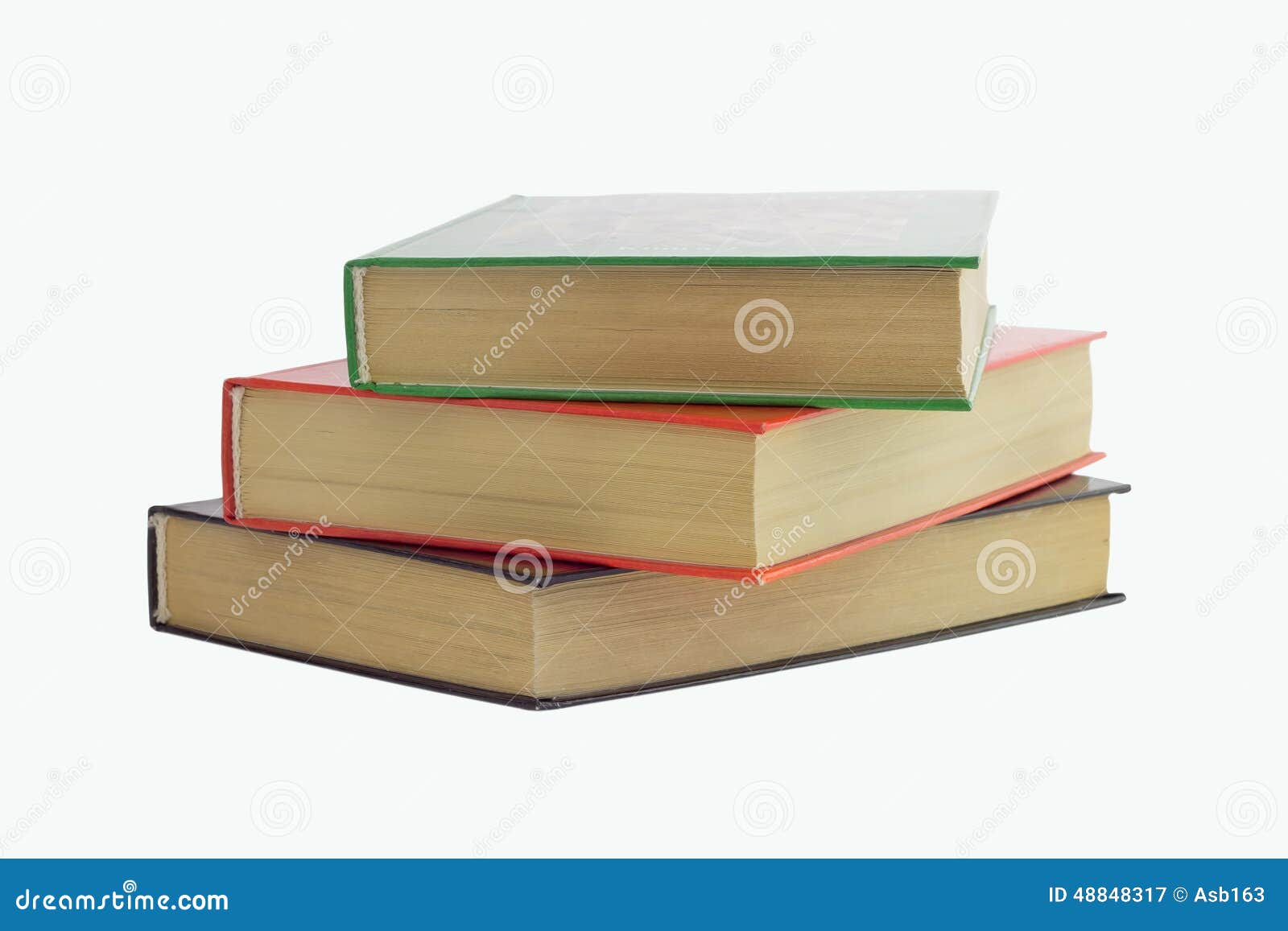Drie gestapelde boeken stock afbeelding. Image of dekking - 48848317