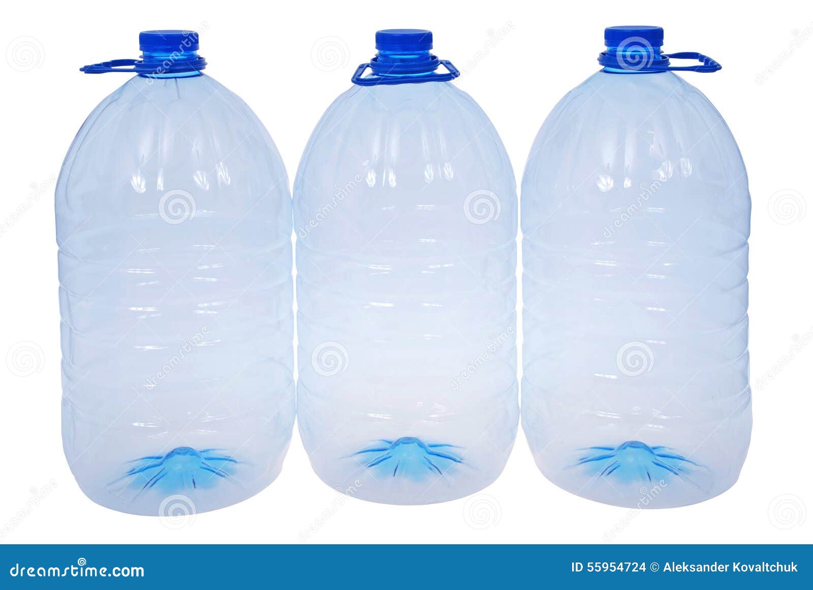 Drie Grote Flessen Water (het Knippen Weg) Stock Foto - Image of houder ...