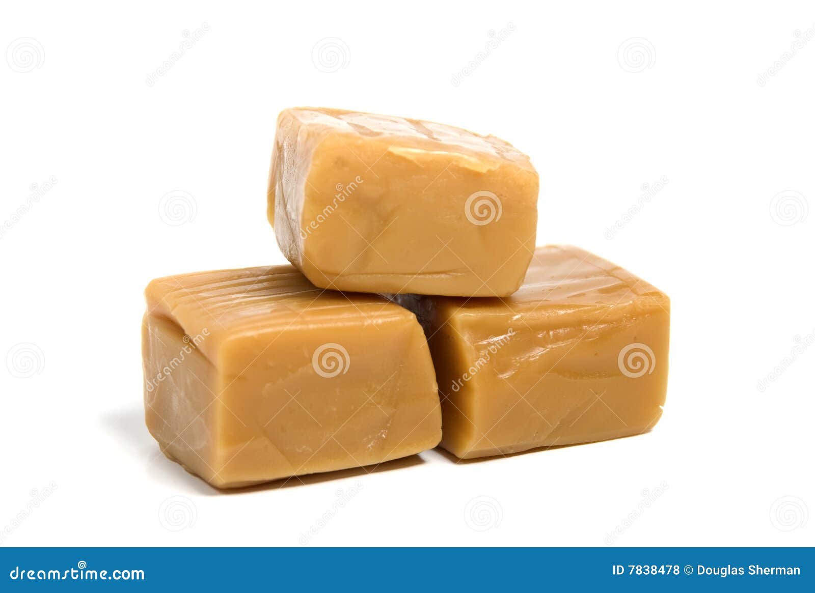 Drie karamels stock foto. Image of koolhydraat, ingrediënt - 7838478