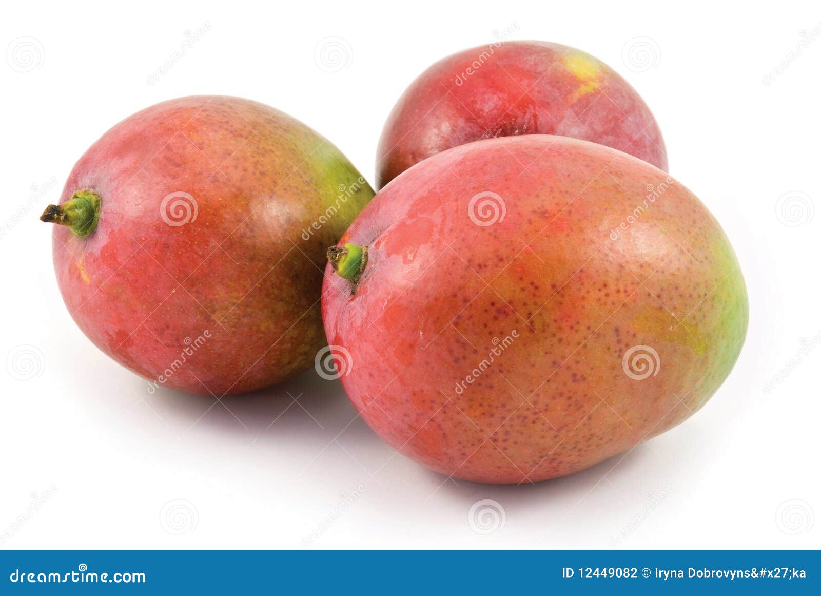 Drie mango's stock foto. Image of groep, rijp, ingrediënt - 12449082