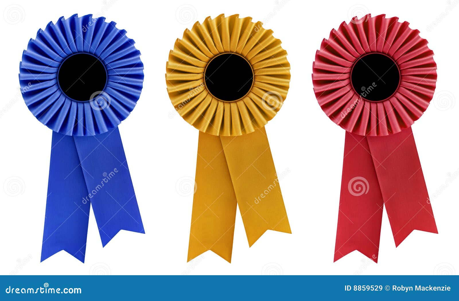 Drie Rozetten stock afbeelding. Image of winnen, foto - 8859529