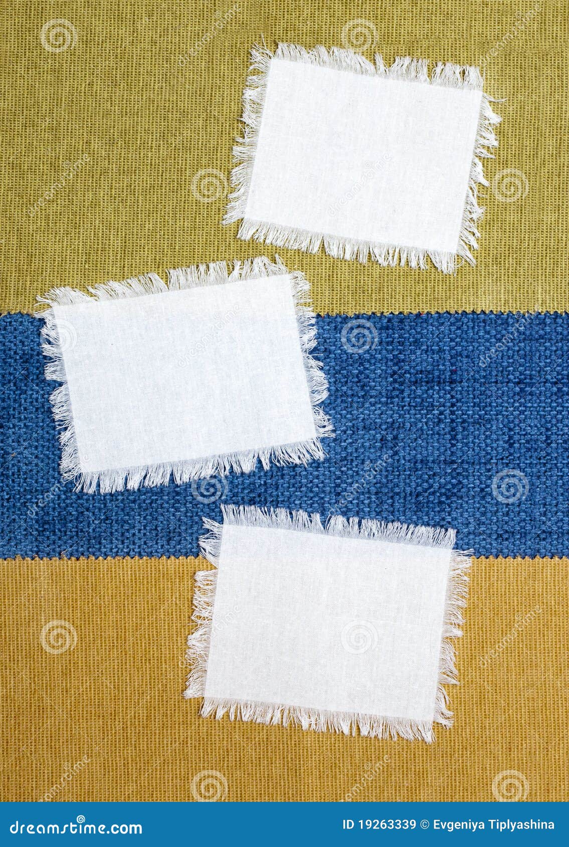 Drie stuk van witte stof stock afbeelding. Image of diefstal - 19263339