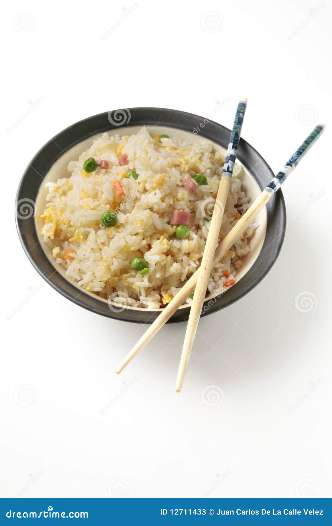 Drie Verrukkingen Chinese Rijst Stock Afbeelding - Image of eetstokjes ...