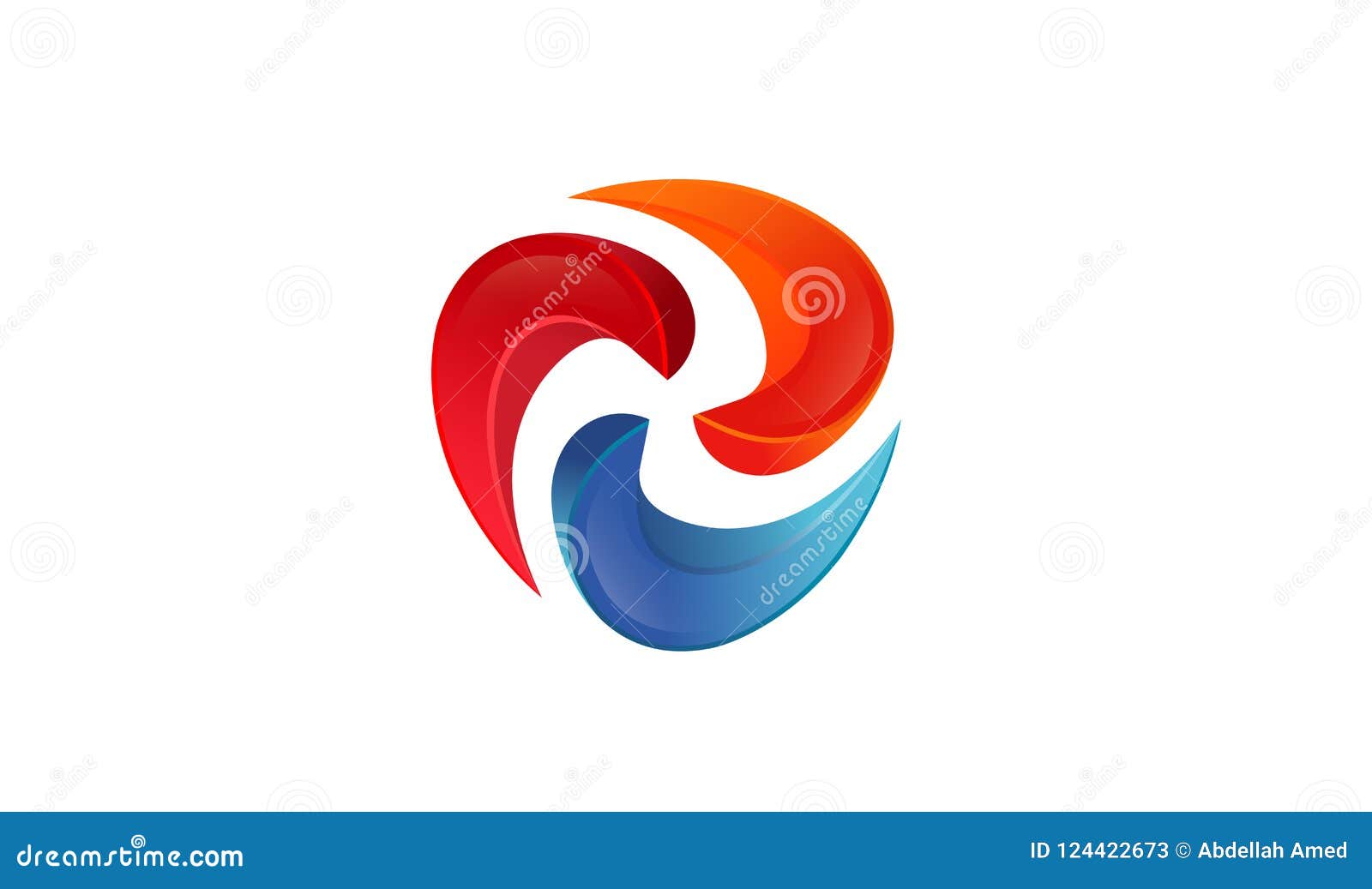 Drie Vorm Logo Design Symbol Illustration Vector Illustratie ...