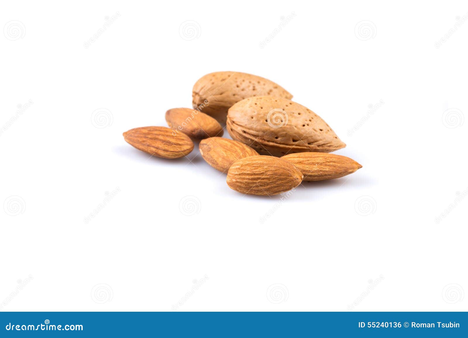 Dried almonds stock photo. Image of ingredient, macro - 55240136