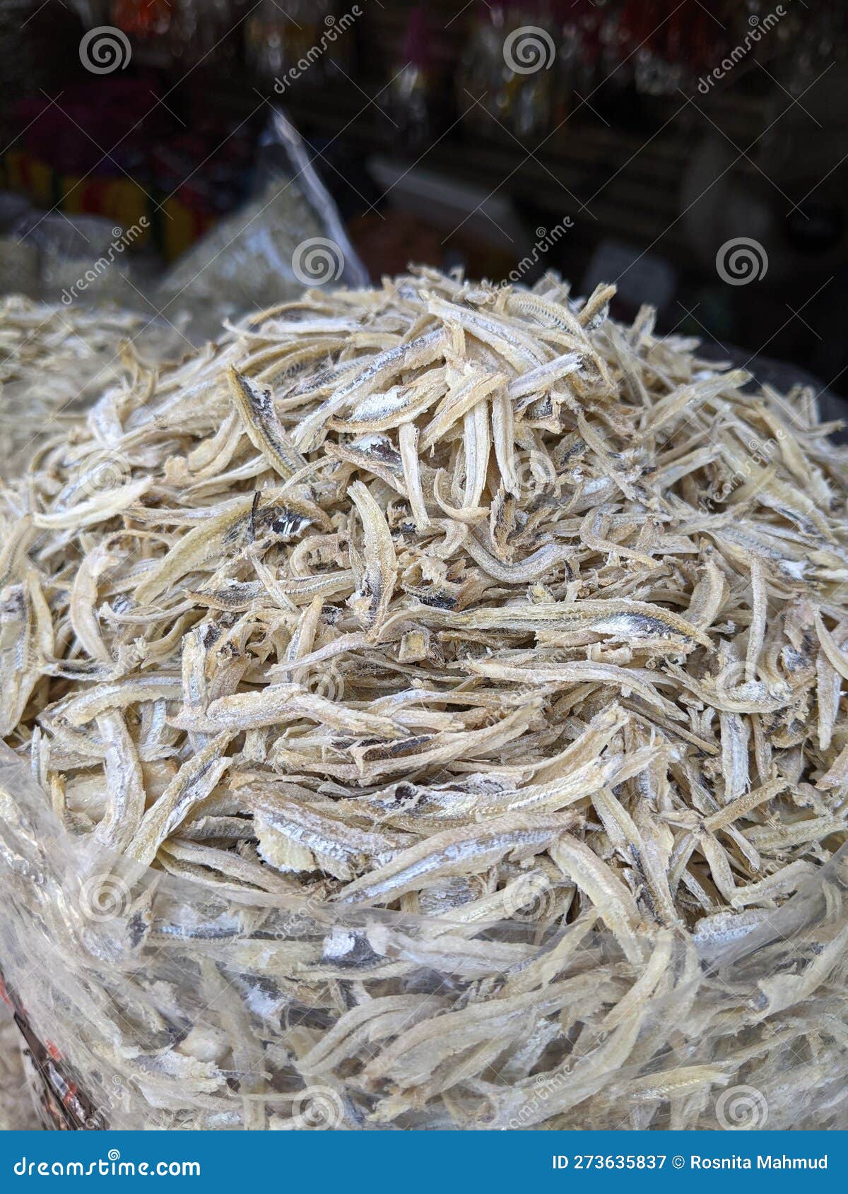 Dried Fish and Anchovy Sold at the Shop Stock Image - Image of sold ...
