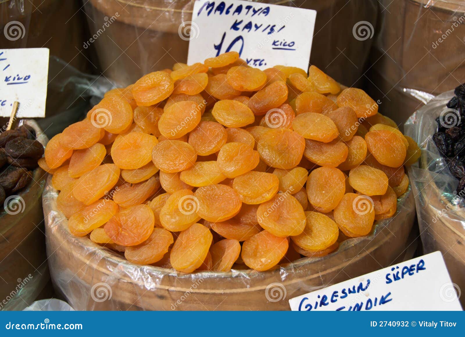 Dried Apricots stock photo. Image of macro, healthy, bulk - 2740932