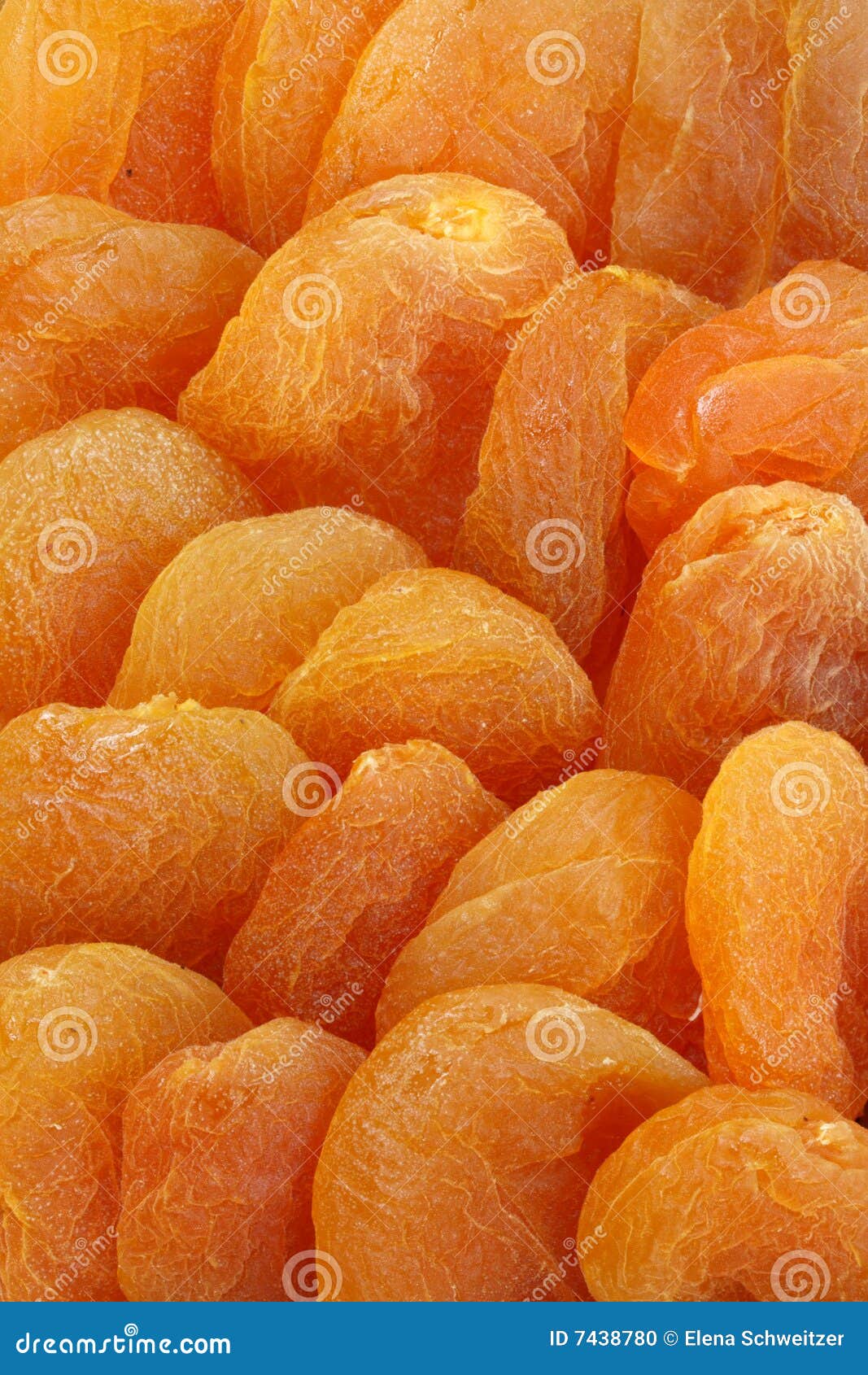 Dried apricots close up stock photo. Image of close, diet - 7438780