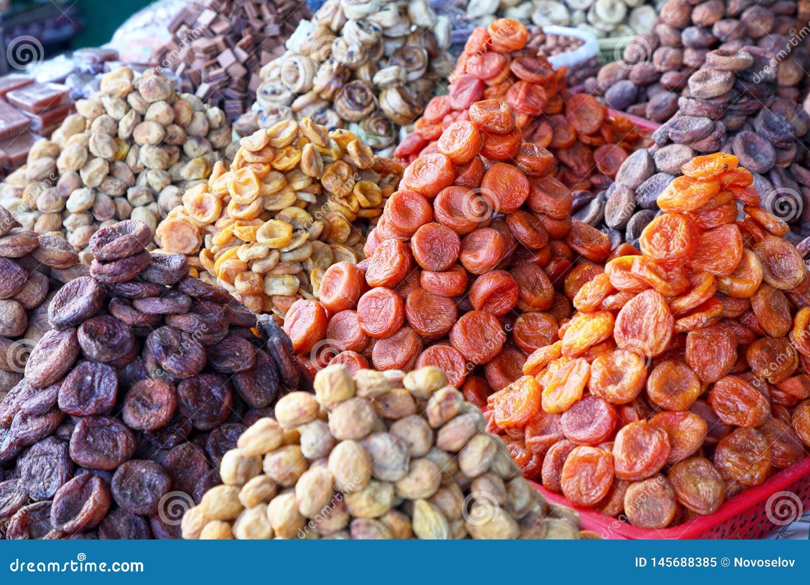 Dried Apricots of Different Colors Stock Image - Image of healthy ...