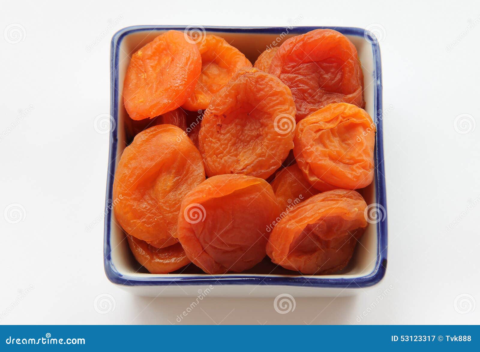 Dried Apricots in a Square Shape Stock Image - Image of food ...