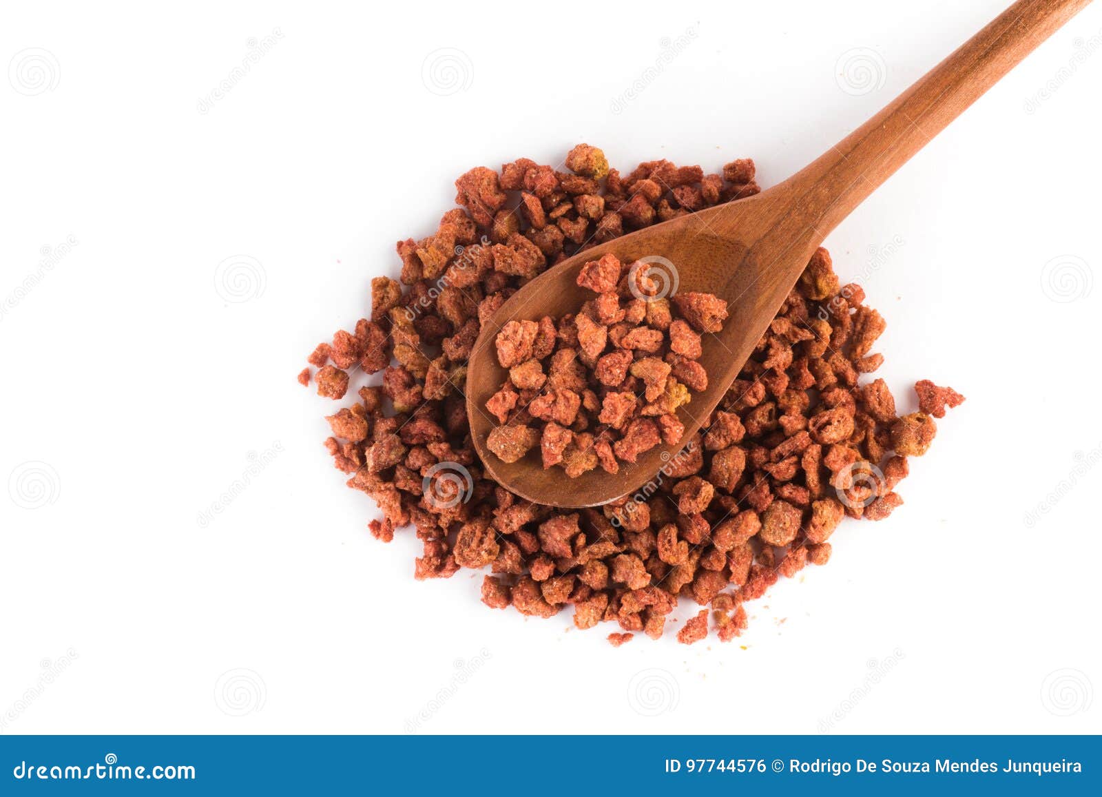 Dried Bacon Diced stock photo. Image of bacon, pieces - 97744576