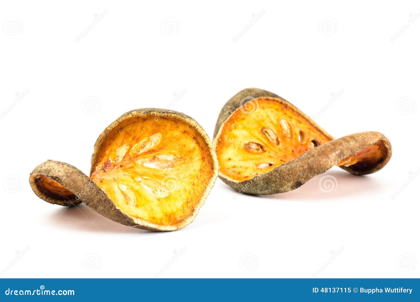 Dried bael fruit stock image. Image of slice, tropical - 48137115