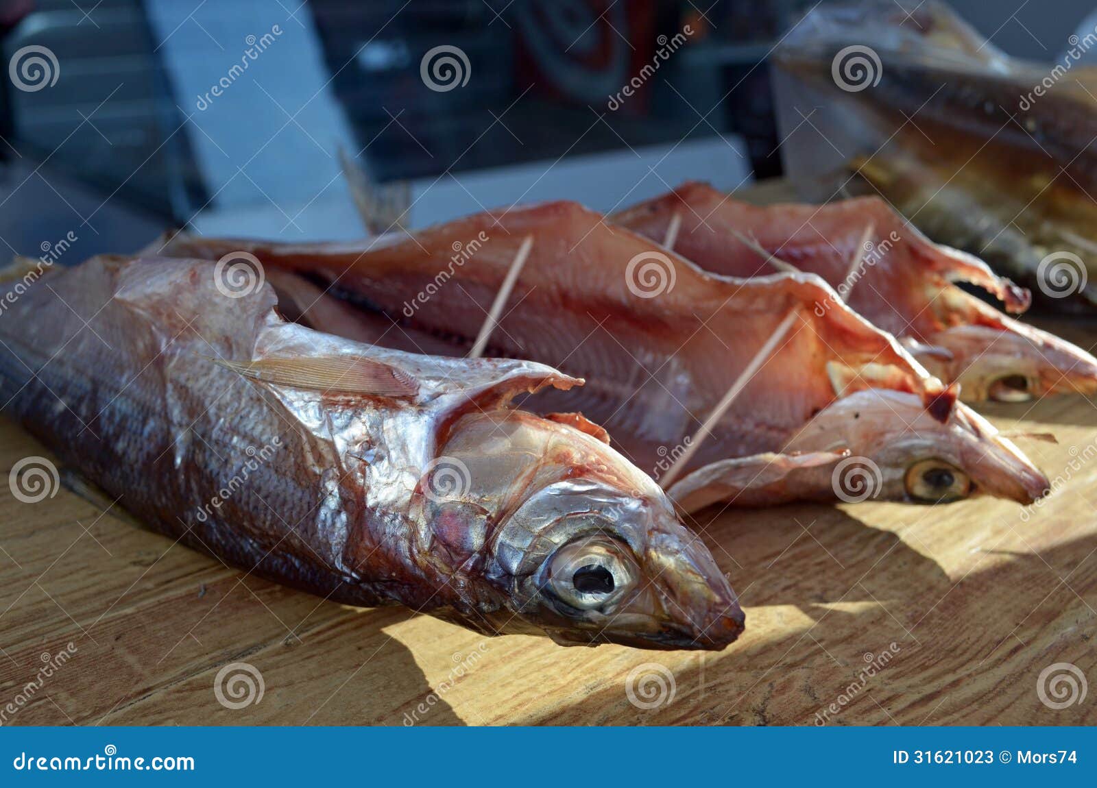 Dried Baikal Omul on the Trade Counter Stock Image - Image of taste ...
