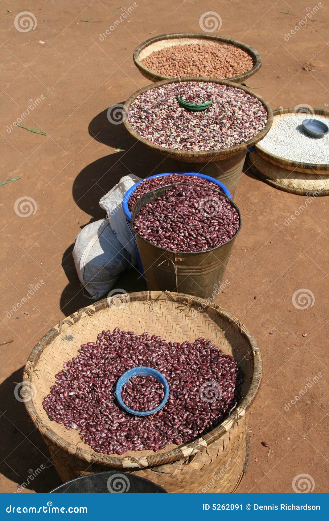 Dried Beans in Malawi, Africa Stock Image - Image of village, malawi ...