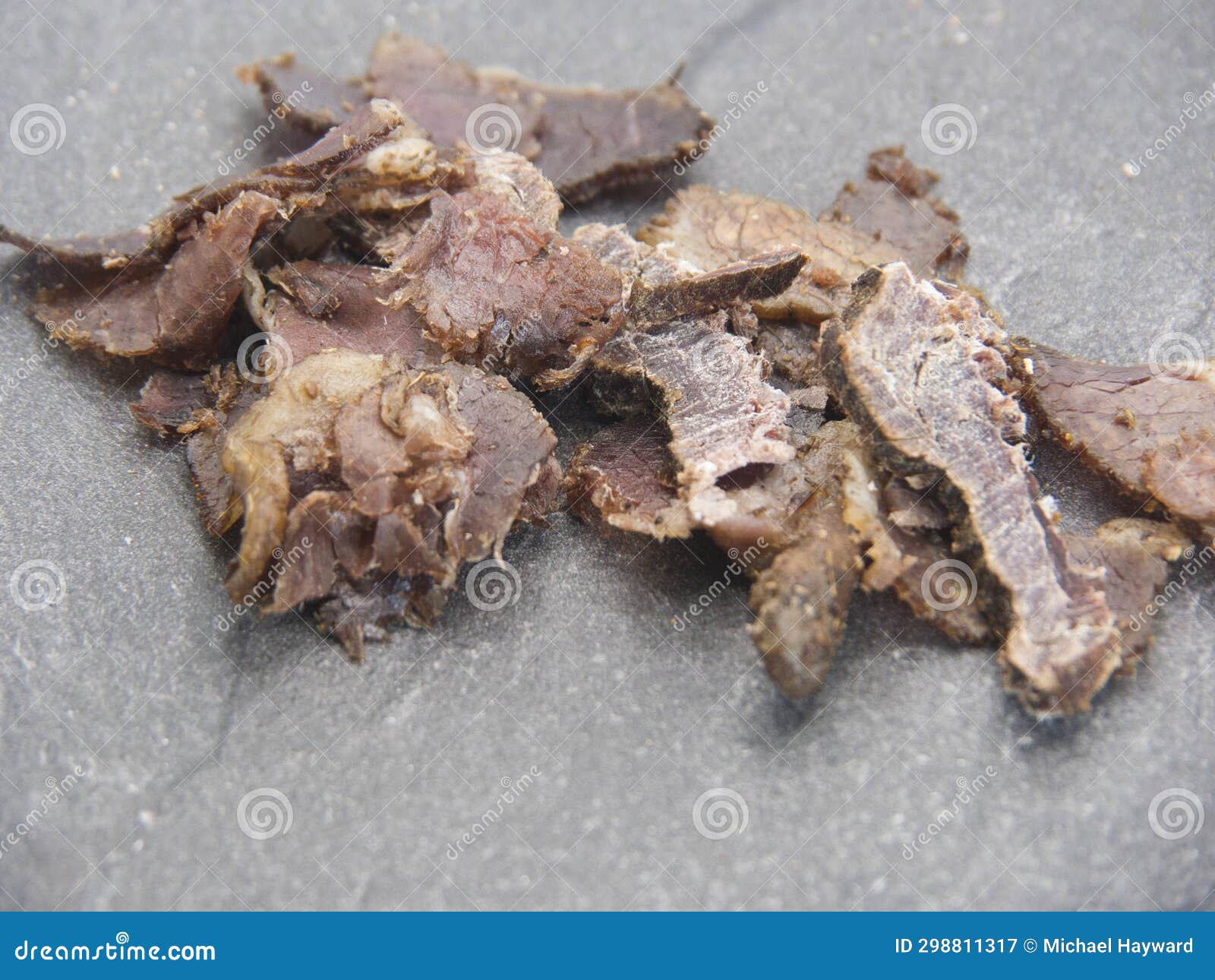 Dried Beef Jerky a Traditonal Snack in Some Countries Stock Image ...