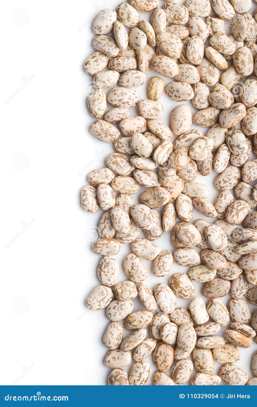 Dried borlotti beans. stock photo. Image of background - 110329054