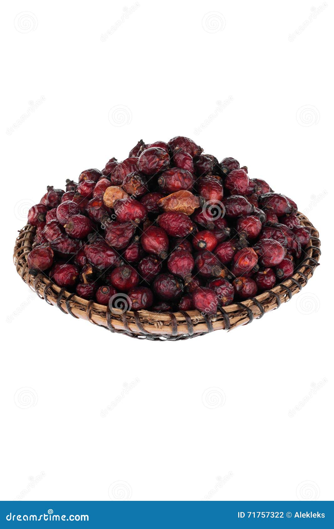 Dried Briar on the Plate Isolated Stock Photo - Image of food ...
