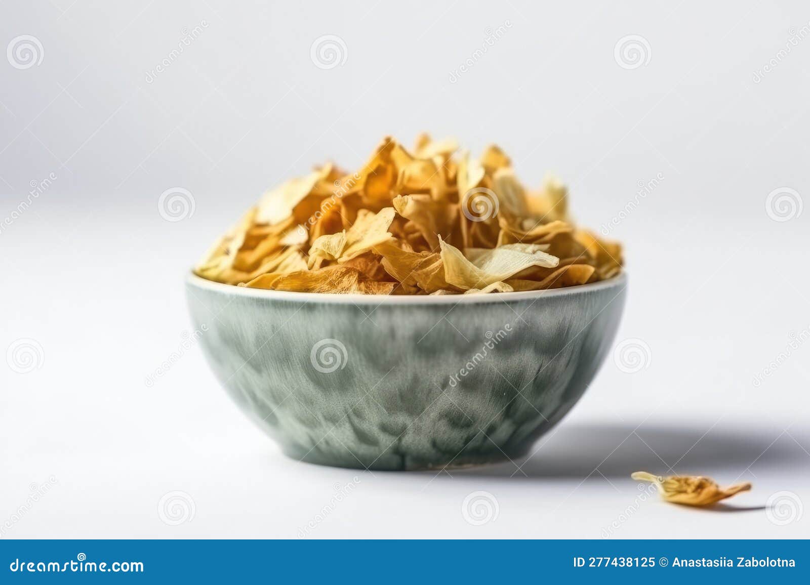Dried Cabbage in a White Bowl on a White Background. Generative AI ...