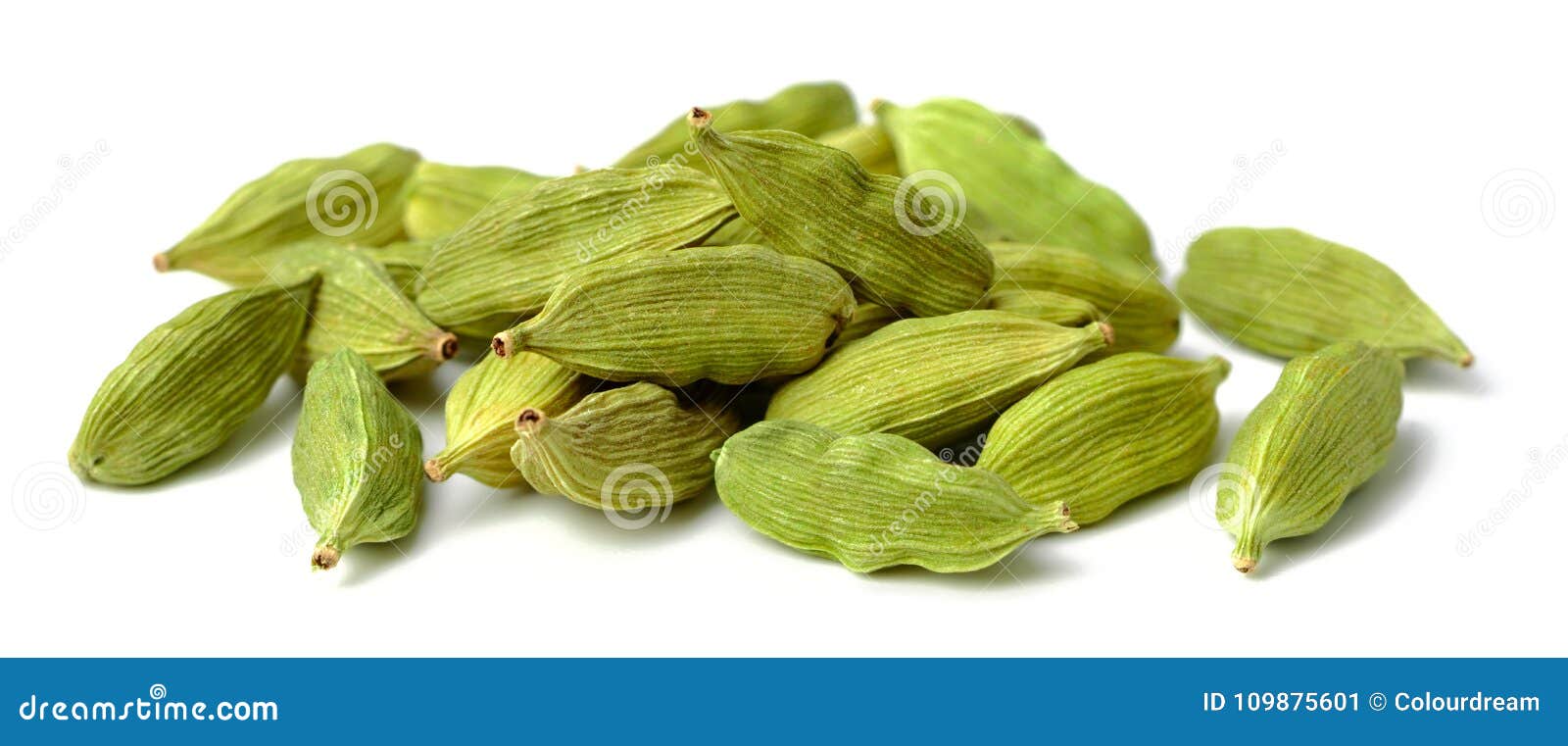 Dried Cardamom Seeds Isolated on White Stock Image - Image of natural ...
