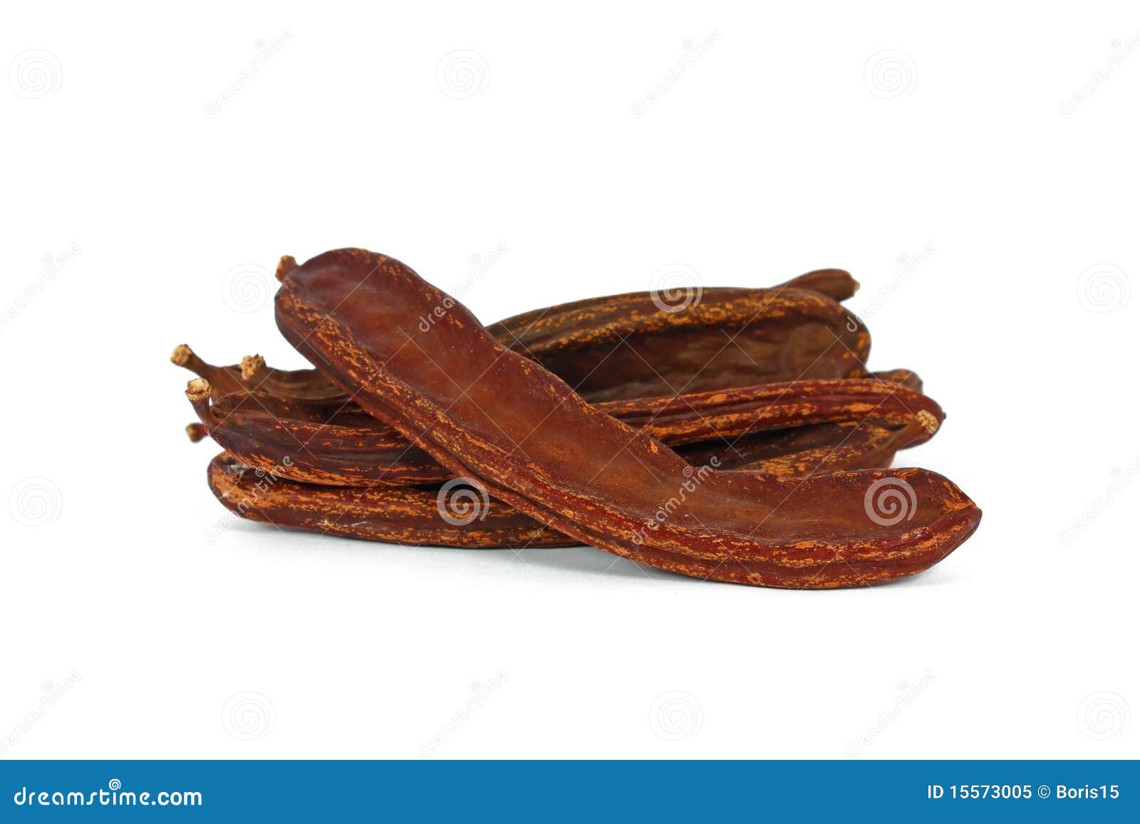 Dried carob stock image. Image of group, seed, isolated - 15573005