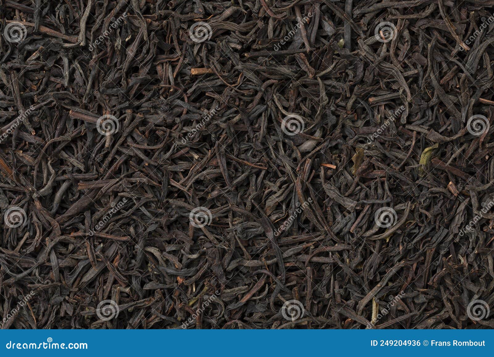 Dried Ceylon Blend Tea Leaves Full Frame Close Up Stock Photo - Image ...