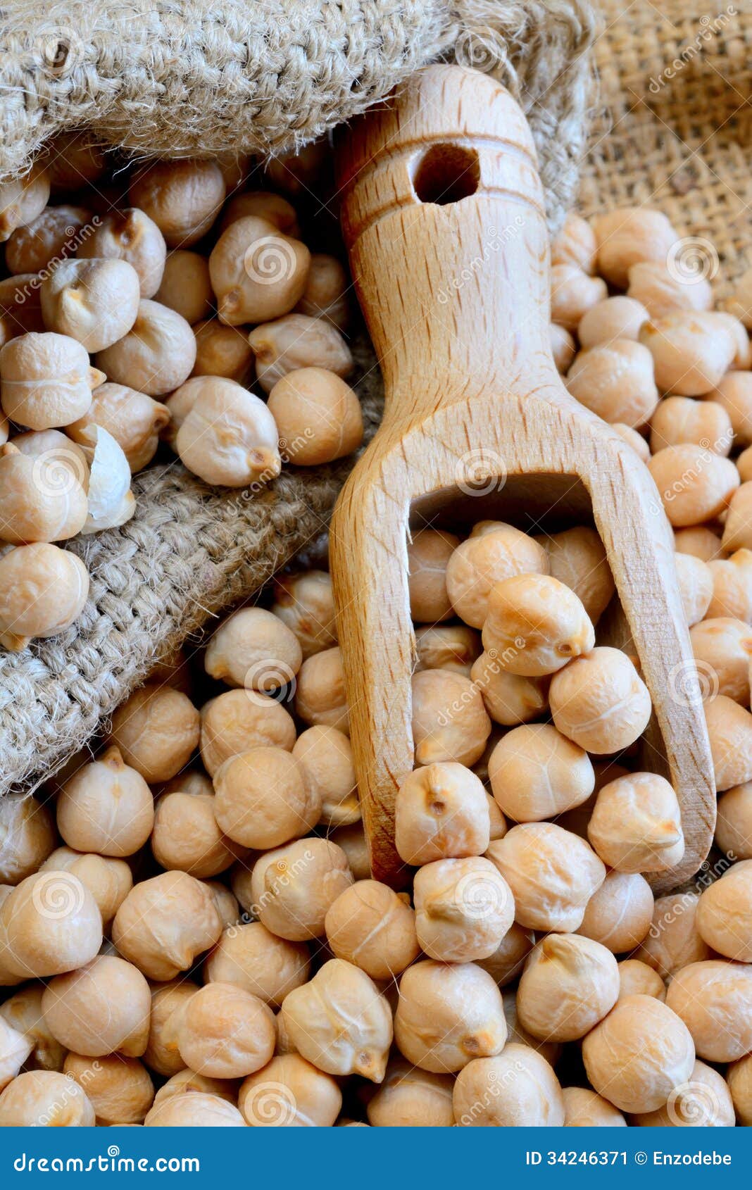 Dried chickpeas stock image. Image of chickpeas, natural - 34246371