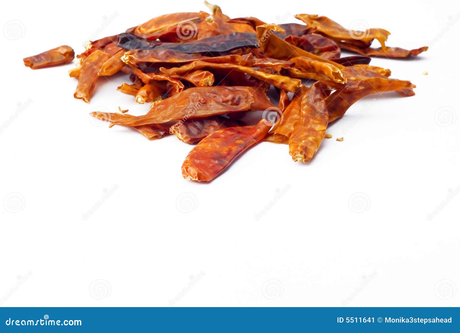 Dried chili peppers stock image. Image of gourmet, pepper - 5511641