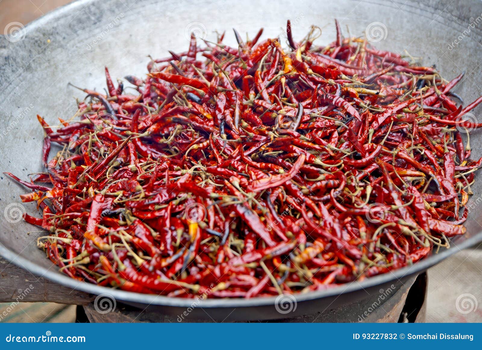 Dried Chilli Burn in Thailand Stock Photo - Image of chili, country ...