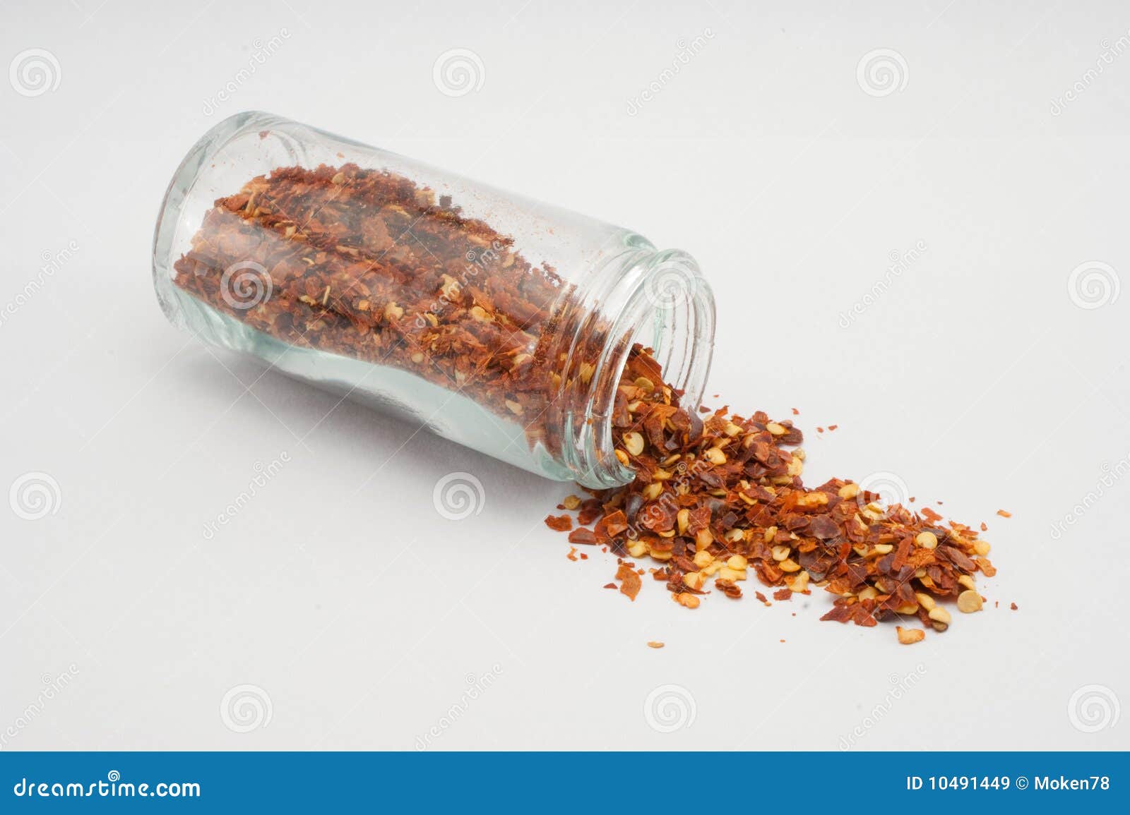 Dried chilli flakes stock image. Image of chilli, spice - 10491449