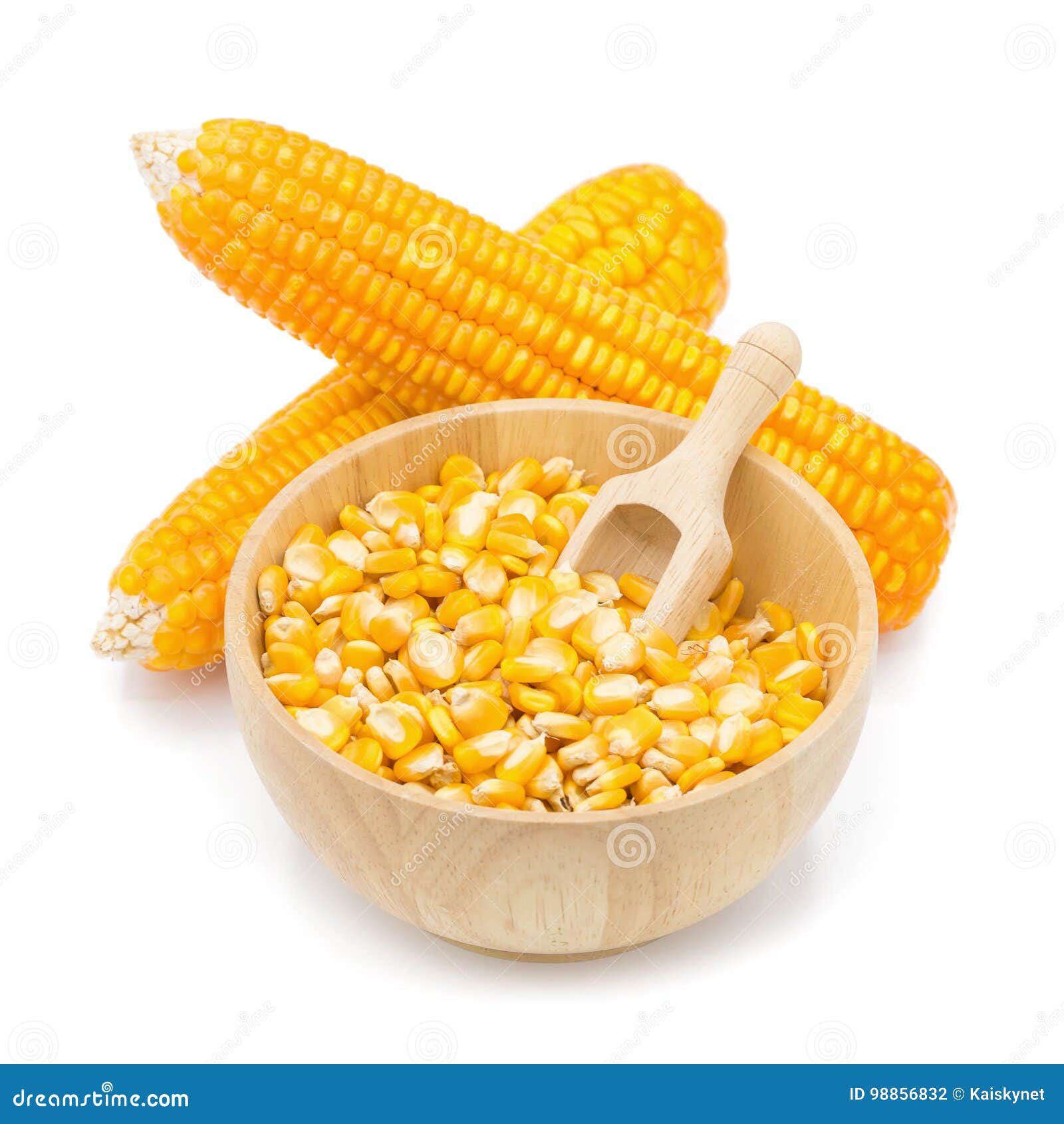 Dried Corn Maize Isolated on the White Background Stock Photo - Image ...